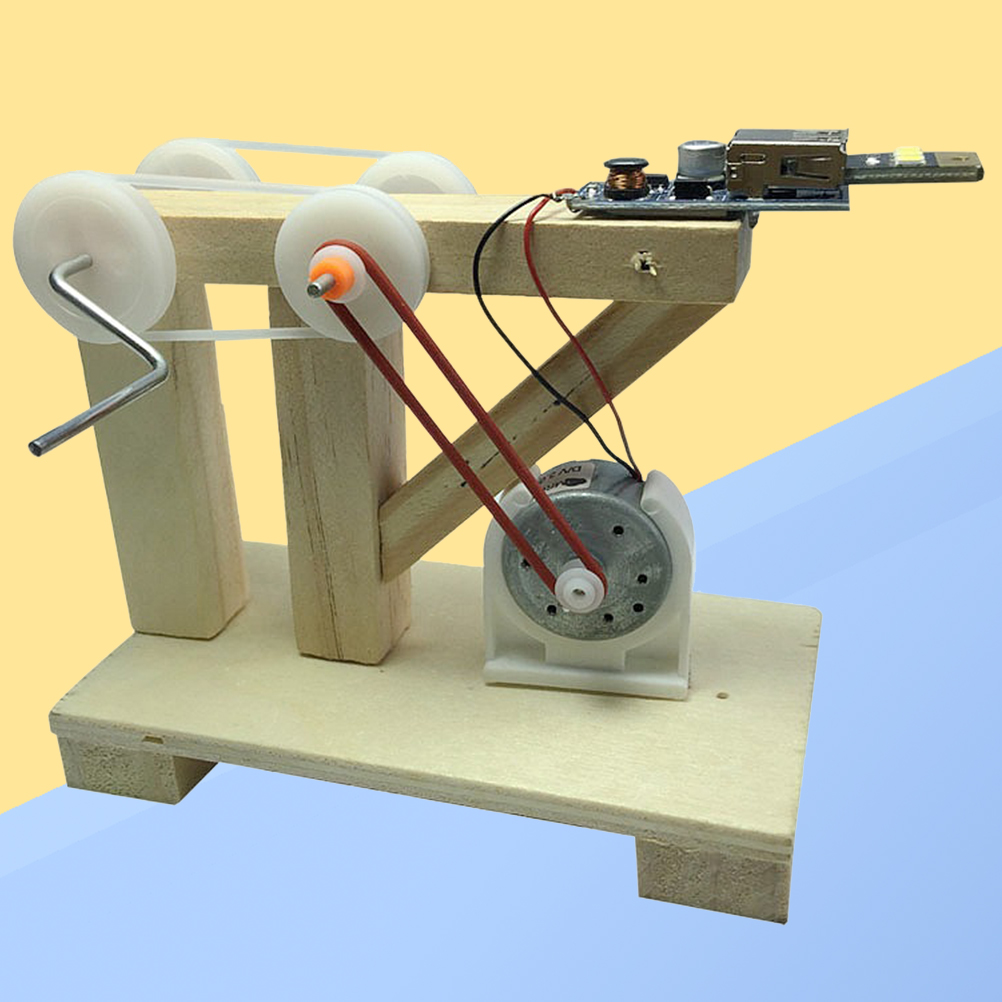 WHAMVOX Manual Electricity Generator Assembly Model Educational Toy ...