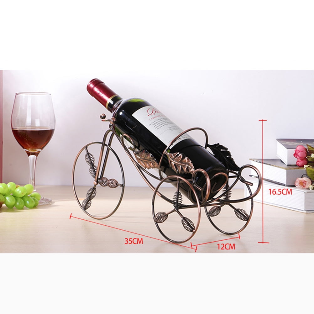 WHAMVOX Maple Leaf Wine Rack Retro Iron Ar Countertop Racks Shelves ...