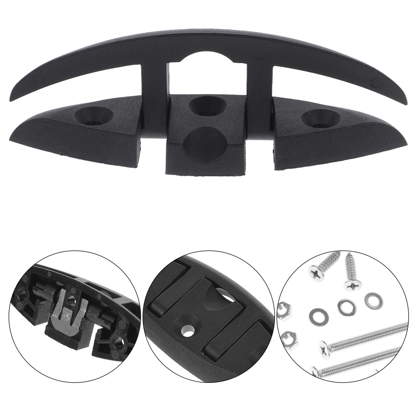 WHAMVOX Marine Rope Bolt Dock Cleat for Boat Practical Kayaks Black ...