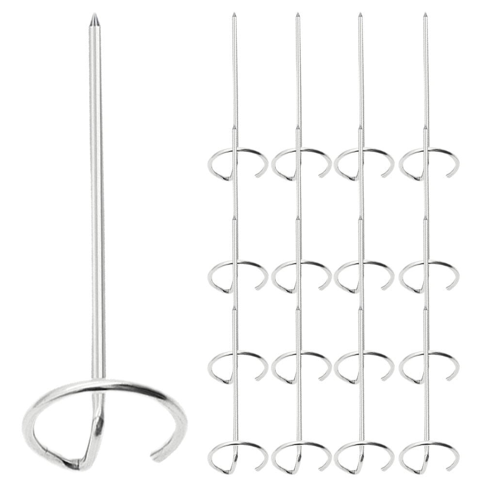 WHAMVOX Masteelf 20pcs Stainless Steel BBQ Skewers for Standing ...