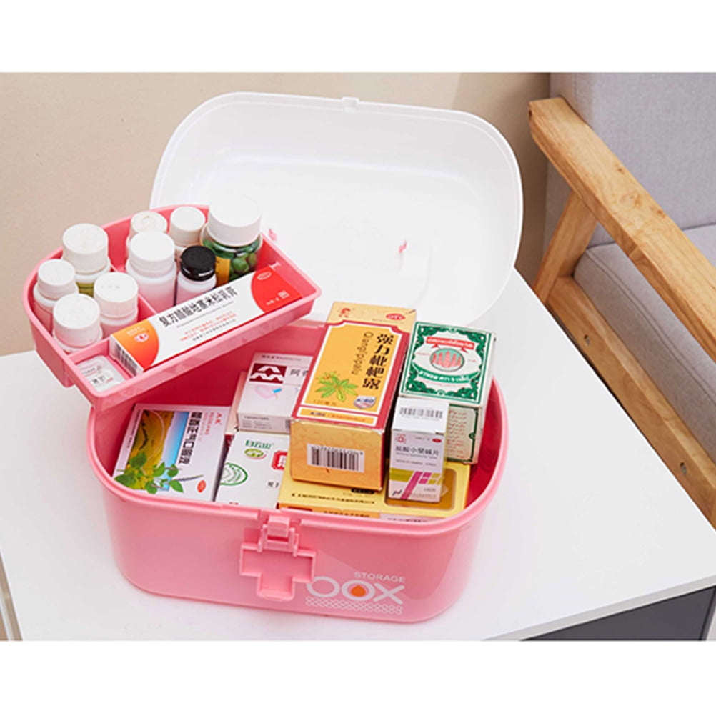 WHAMVOX Masteelf 2pcs First Aid Kit with Removable Tray and Handle for ...