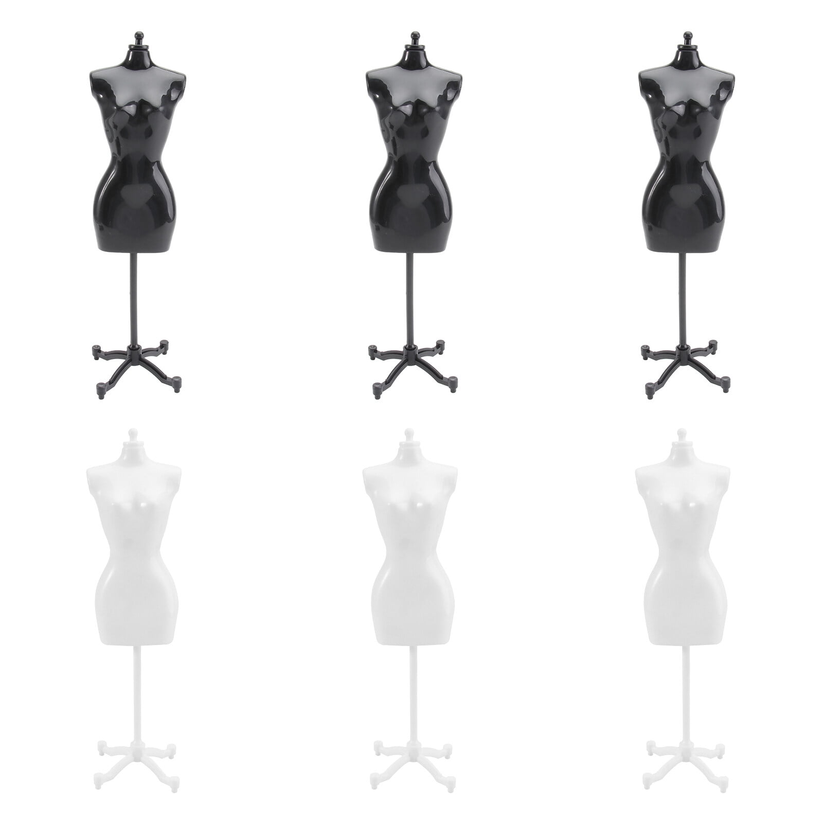 WHAMVOX Masteelf 6Pcs Doll Dress Form Cloth Display Rack Small House ...