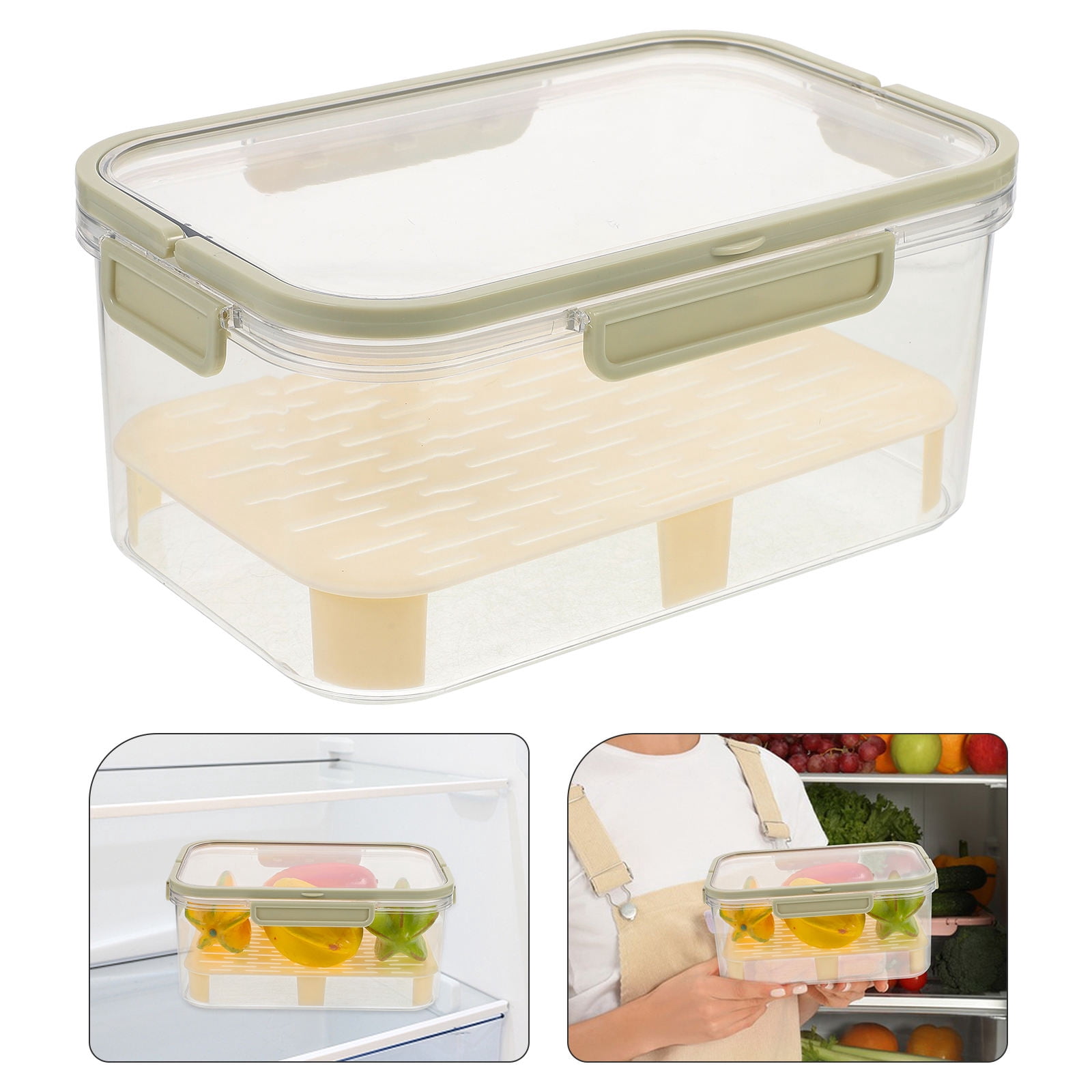WHAMVOX Meal Prep Box Fridge Food Storage Container Handheld Fridge ...