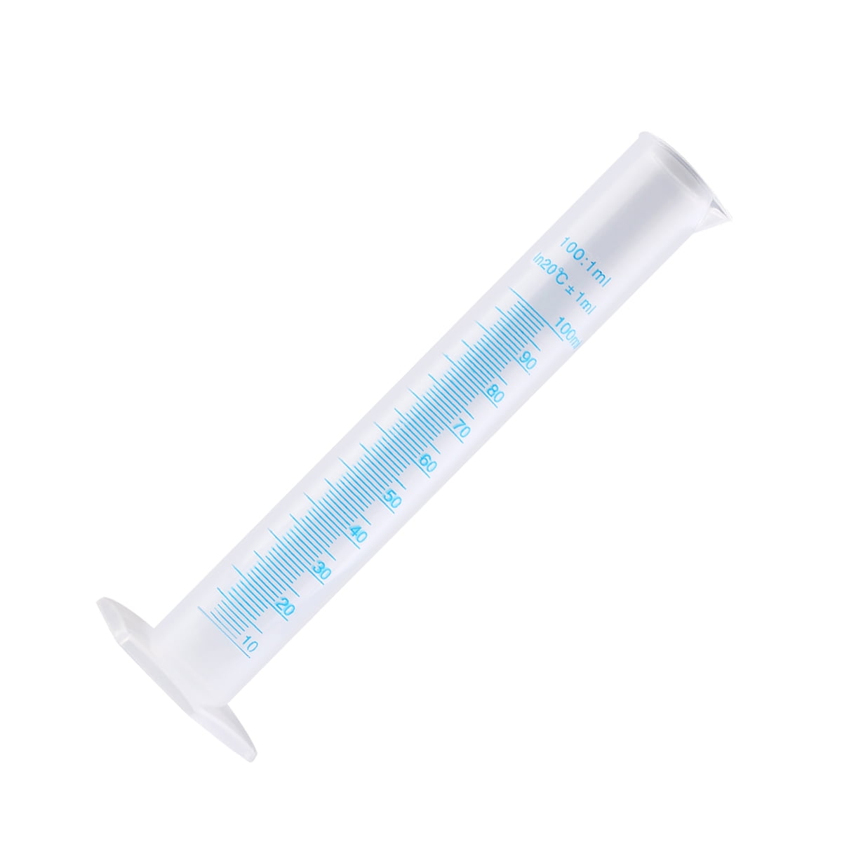 WHAMVOX Measuring Cylinder Plastic 100ml for Lab or Home Use with Wide ...