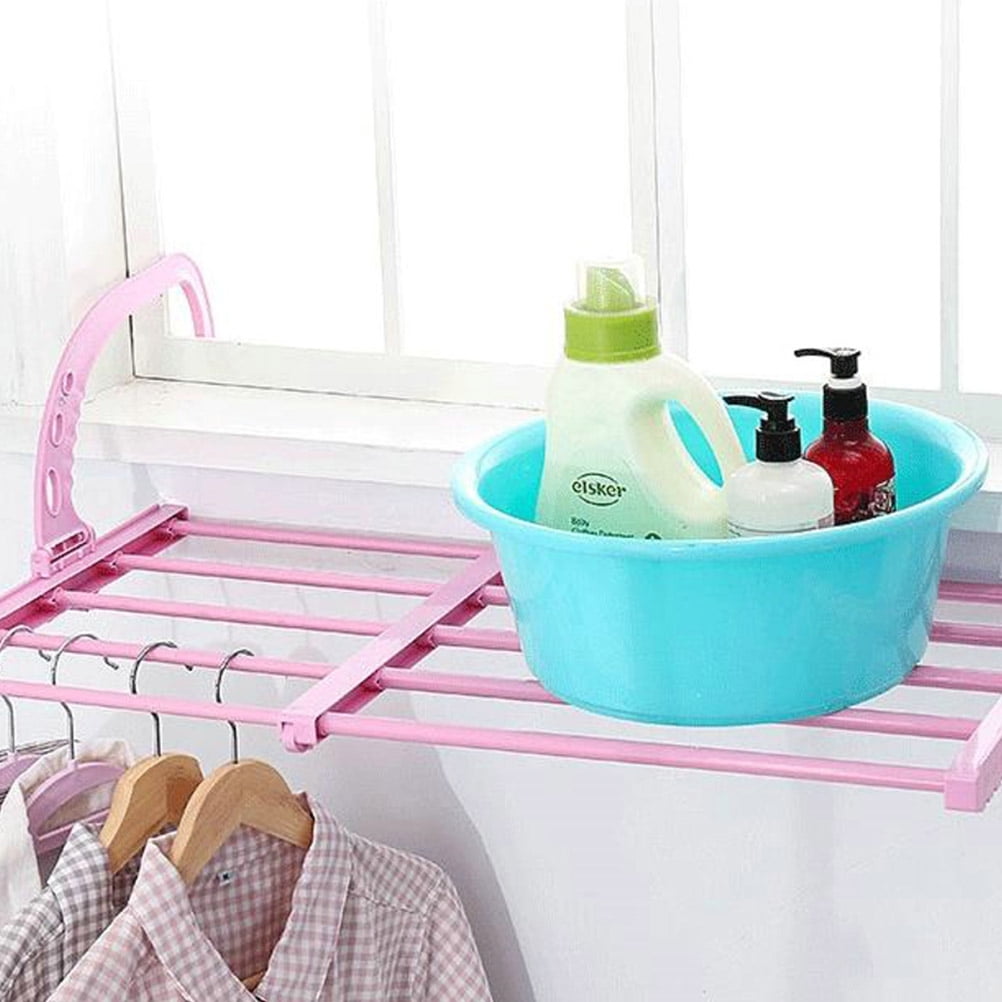 WHAMVOX Mesh Drying Rack Clothes Racks and Shoe Foldable Portable Towel ...