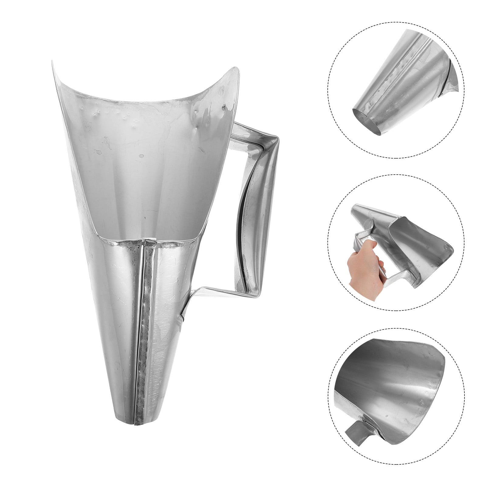 WHAMVOX Metal Funnel Kitchen Funnel Wide Mouth Funnel Cooking Oil ...