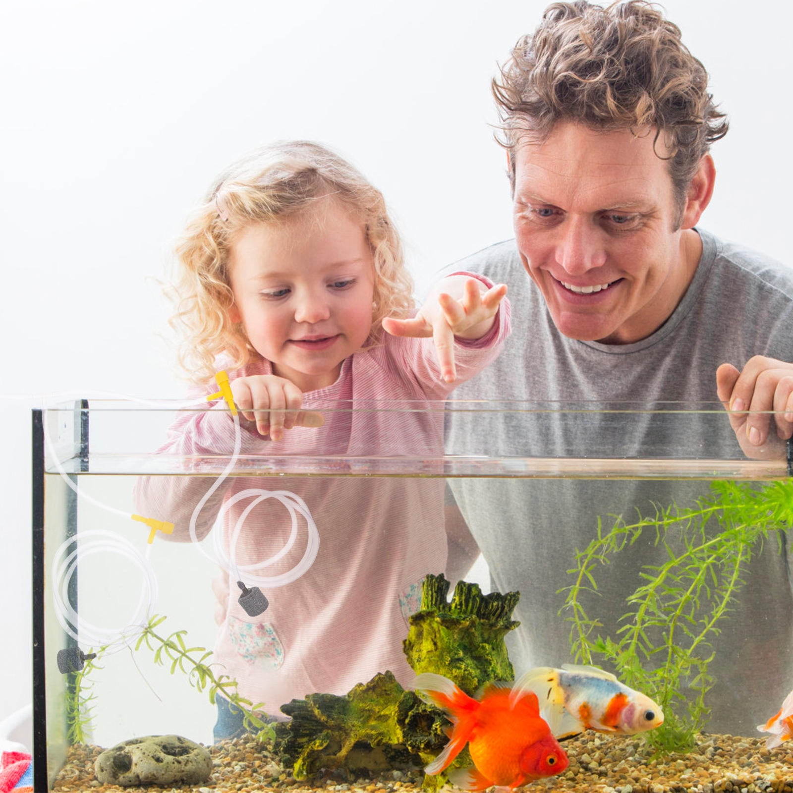 WHAMVOX Mini Air Pump for Home Plastic Aquarium Aerator with USB Design ...