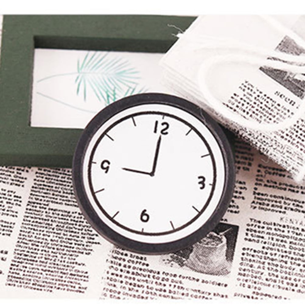 WHAMVOX Mini Wall Clock Black 1Pcs 1x1in - Walmart.com