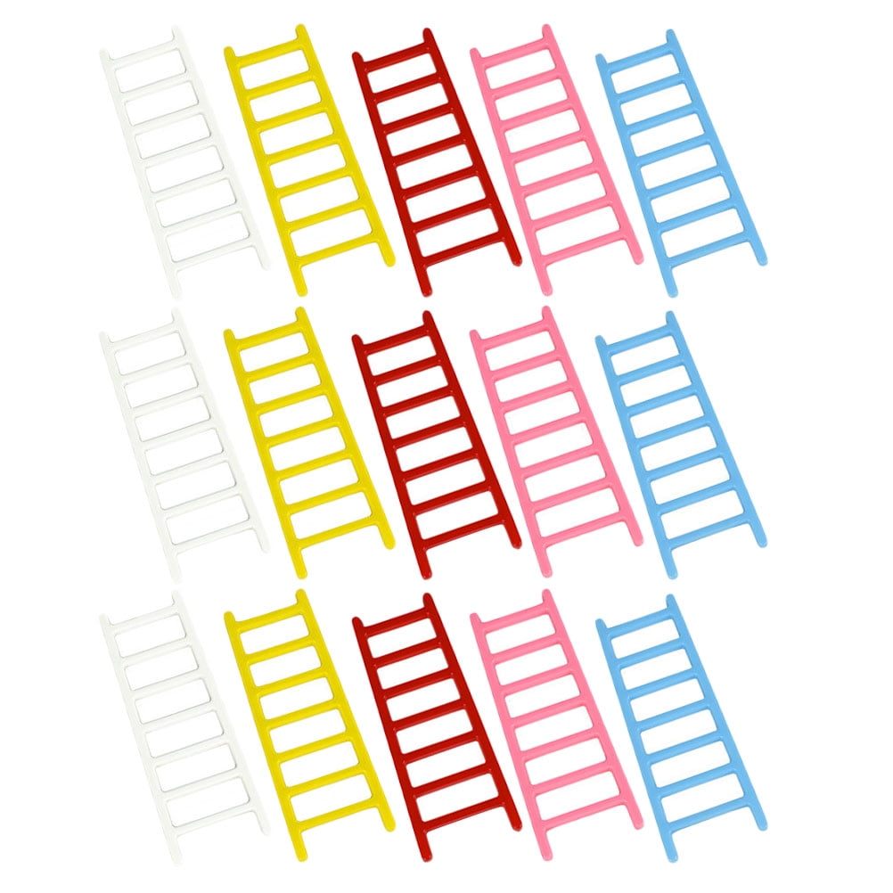 WHAMVOX Mini Ladders 10.5X4Cm Assorted Color Dollhouse Ladders 50Pcs ...
