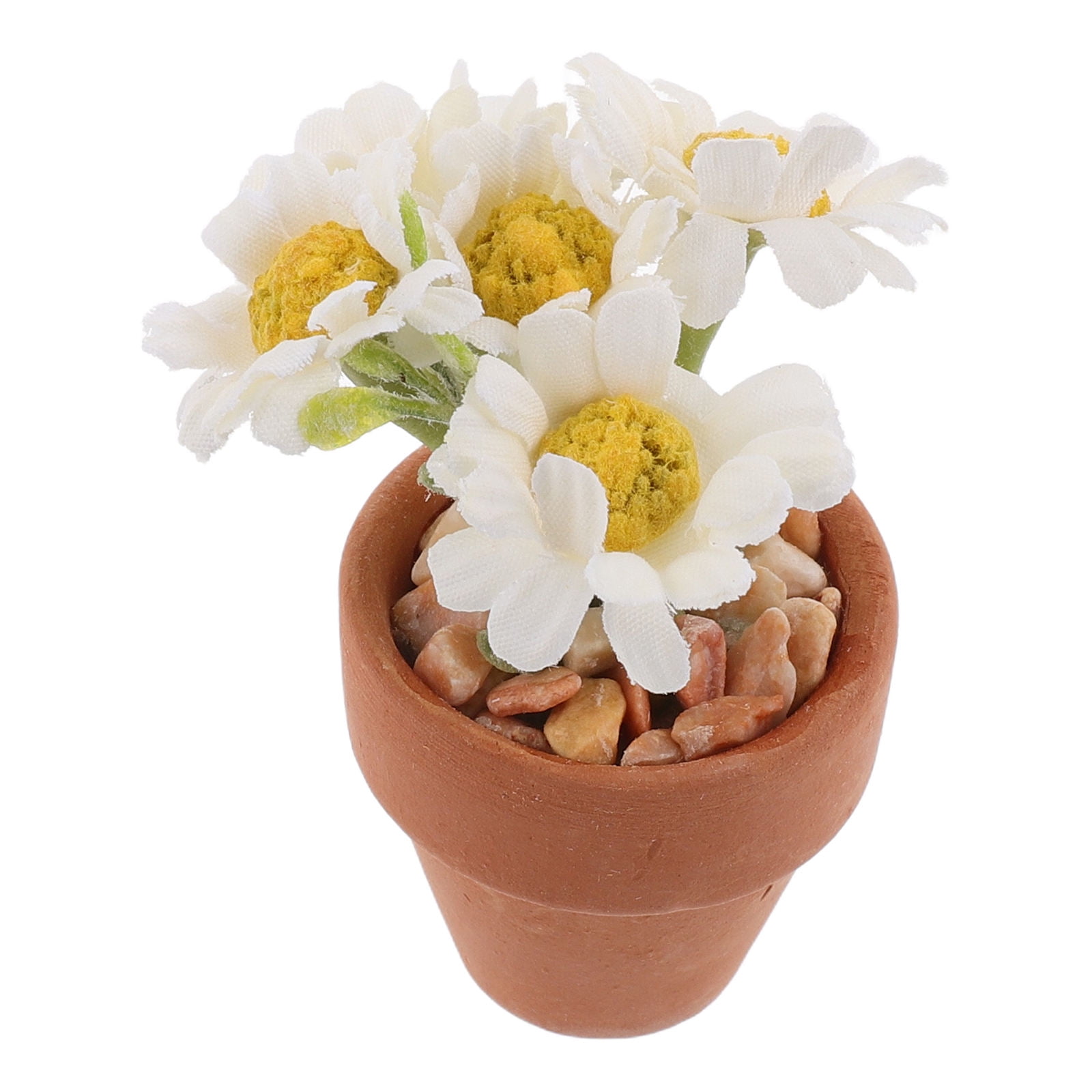 WHAMVOX Mini Potted Flowers Model Miniature Bonsai Miniature Dollhouse ...