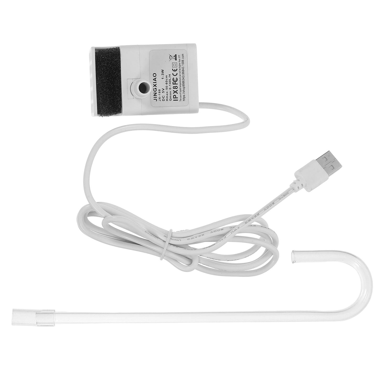 WHAMVOX Mini Quiet Submersible Circulation Pump USB Water Pump for Fish ...
