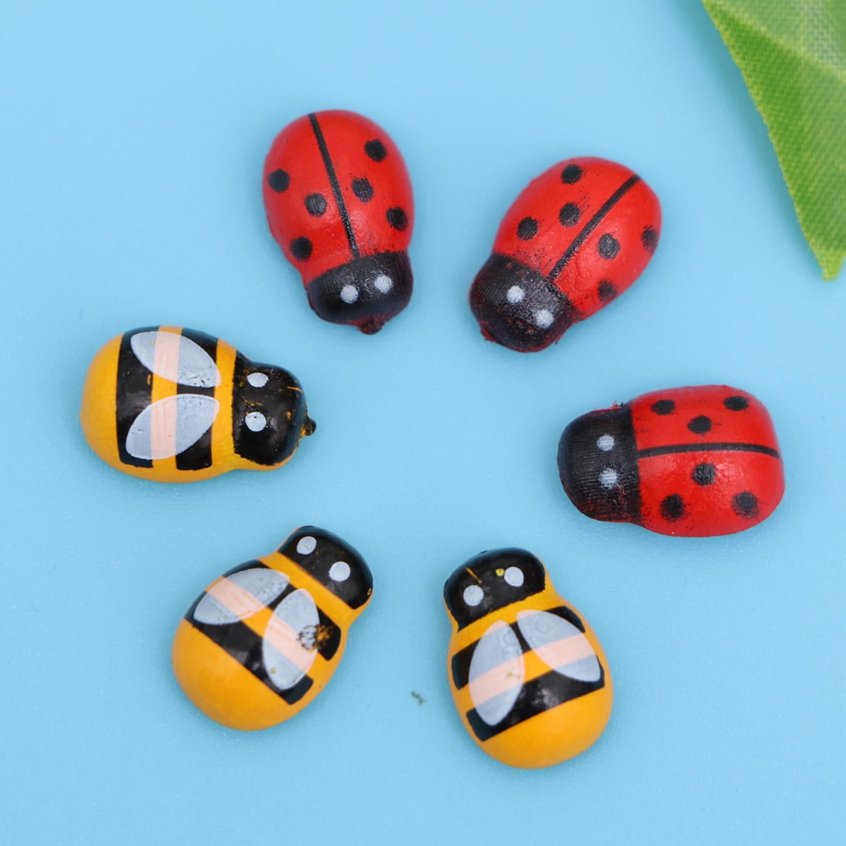 WHAMVOX Mini Simulation Ladybugs Toy for Kids Playing with Assorted ...