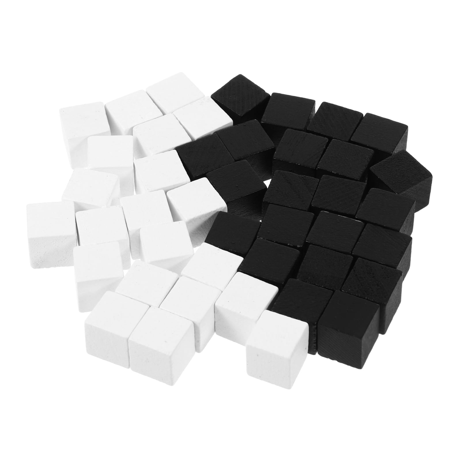 WHAMVOX Mini Wood Game Chess Pieces Checkerboard Set of 40 Pine Wood ...