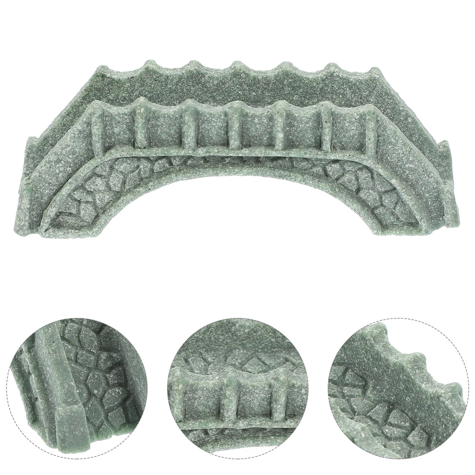 WHAMVOX Miniature Stone Bridge Statue Arch Bridge Zen Style Sculpture ...