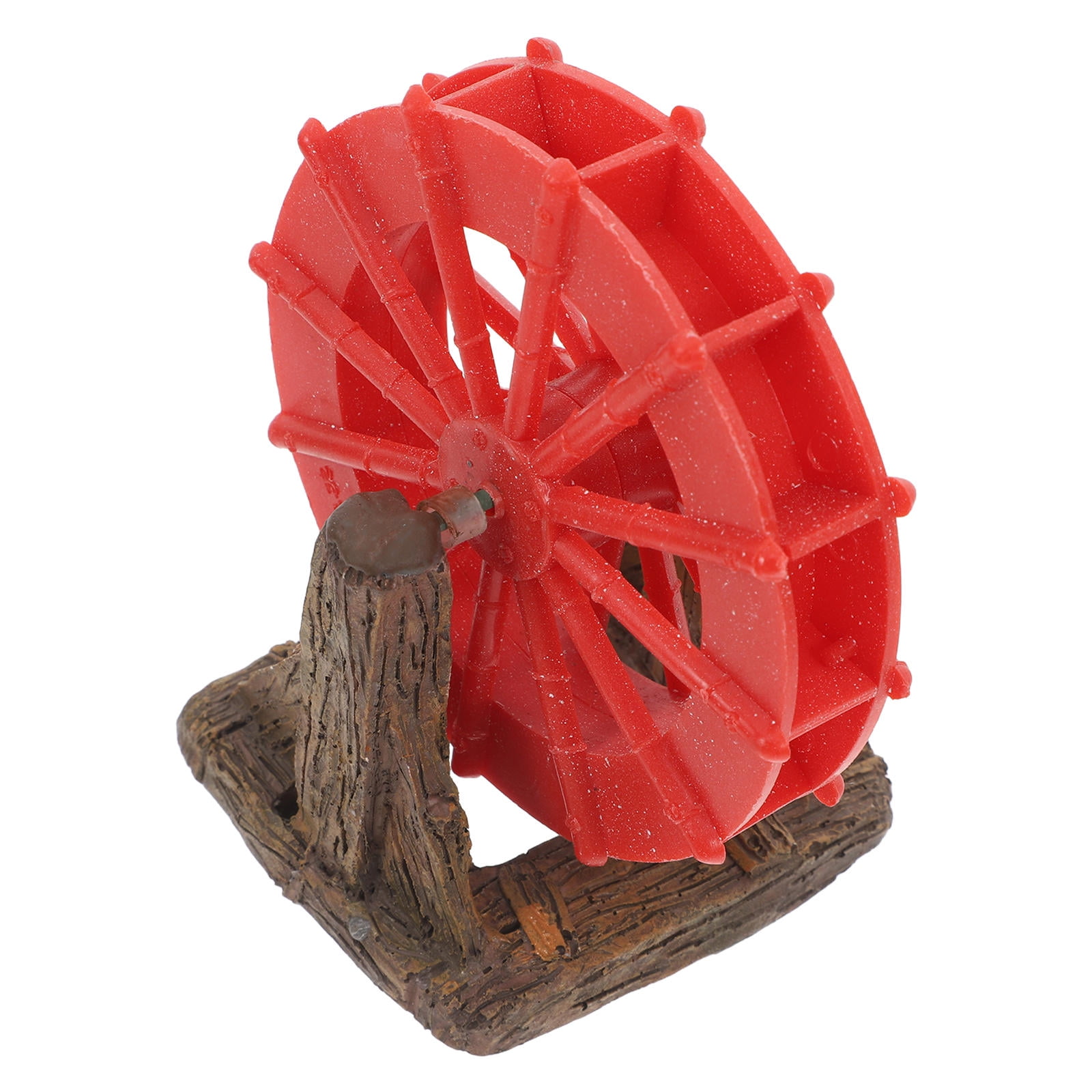 WHAMVOX Miniature Water Fountain Fake Rotating Water Wheel Fish Tank ...
