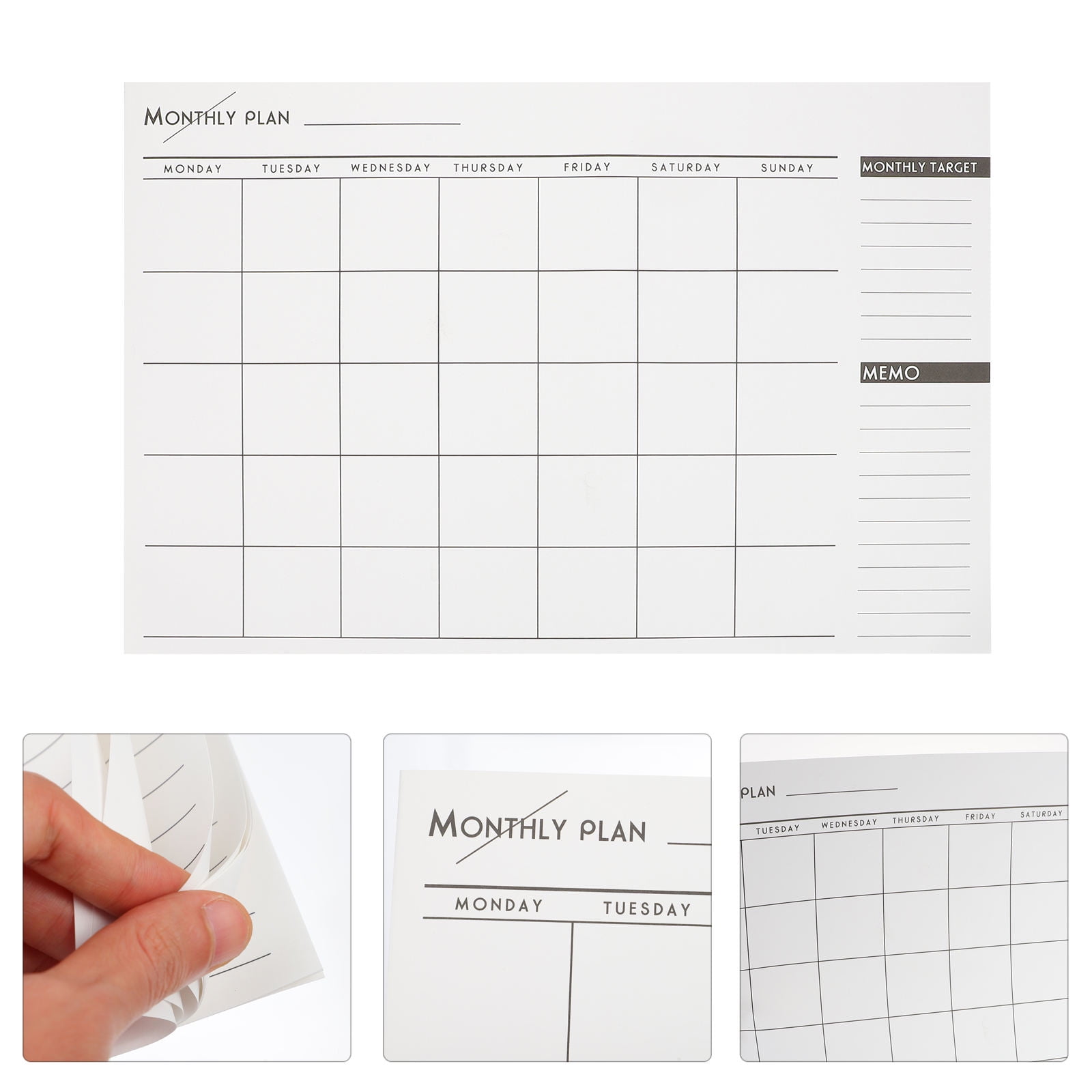 WHAMVOX Month Calendar Schedule Work and Study Office Student - Walmart.com