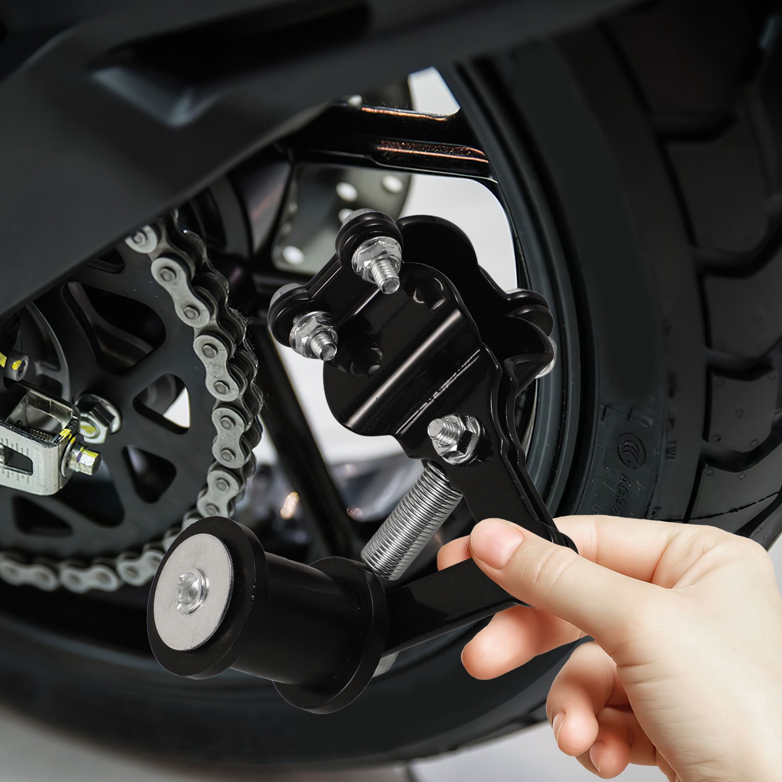 WHAMVOX Motorcycle Chain Tensioner Guide Made of Durable Iron for ...
