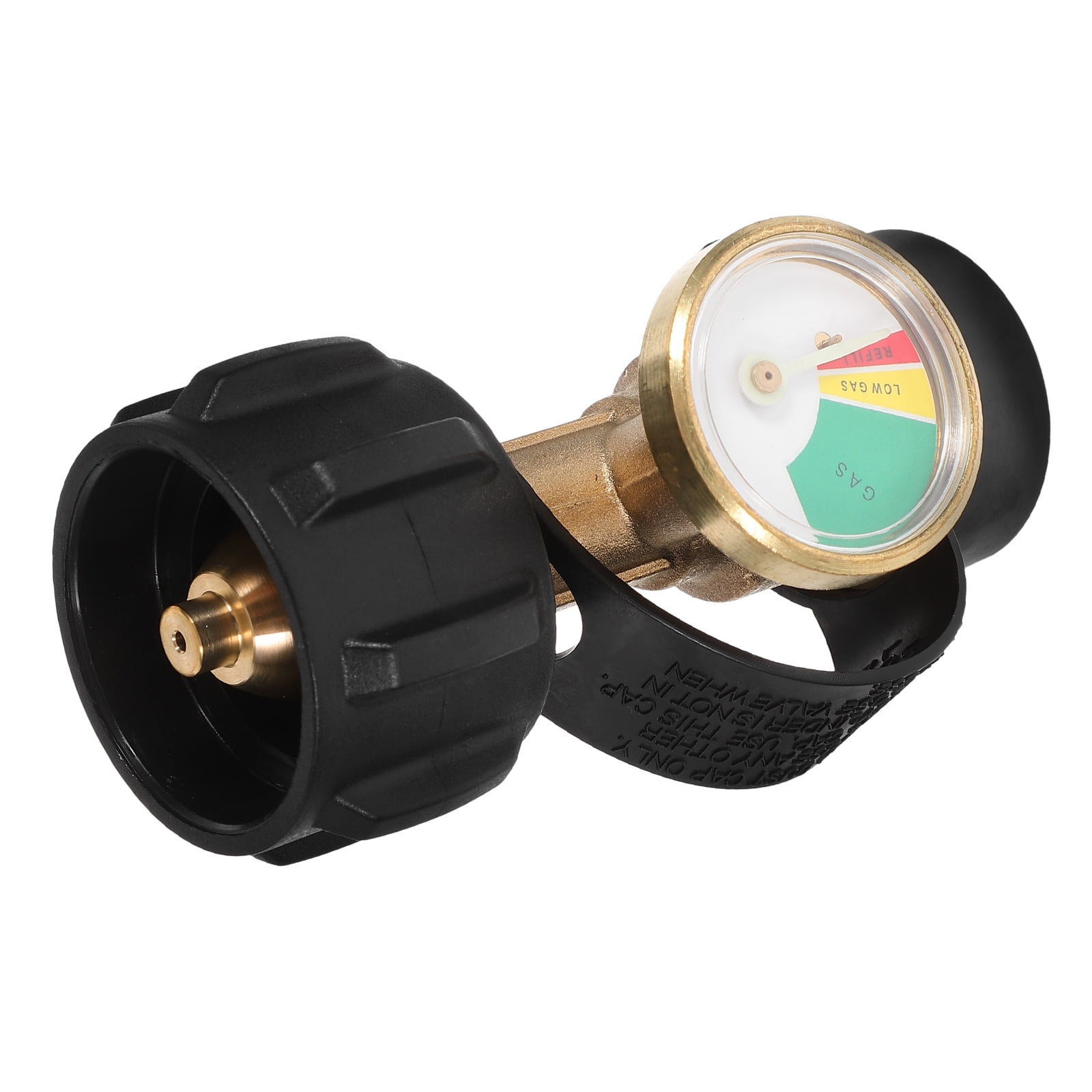 WHAMVOX Multi Brass Propane Tank Adapter with Pressure Gauge for Water ...