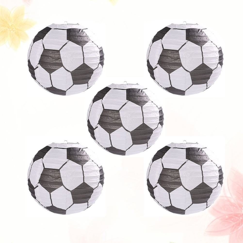 WHAMVOX Multi Color Football Shape Paper Lanterns for Kids Room ...