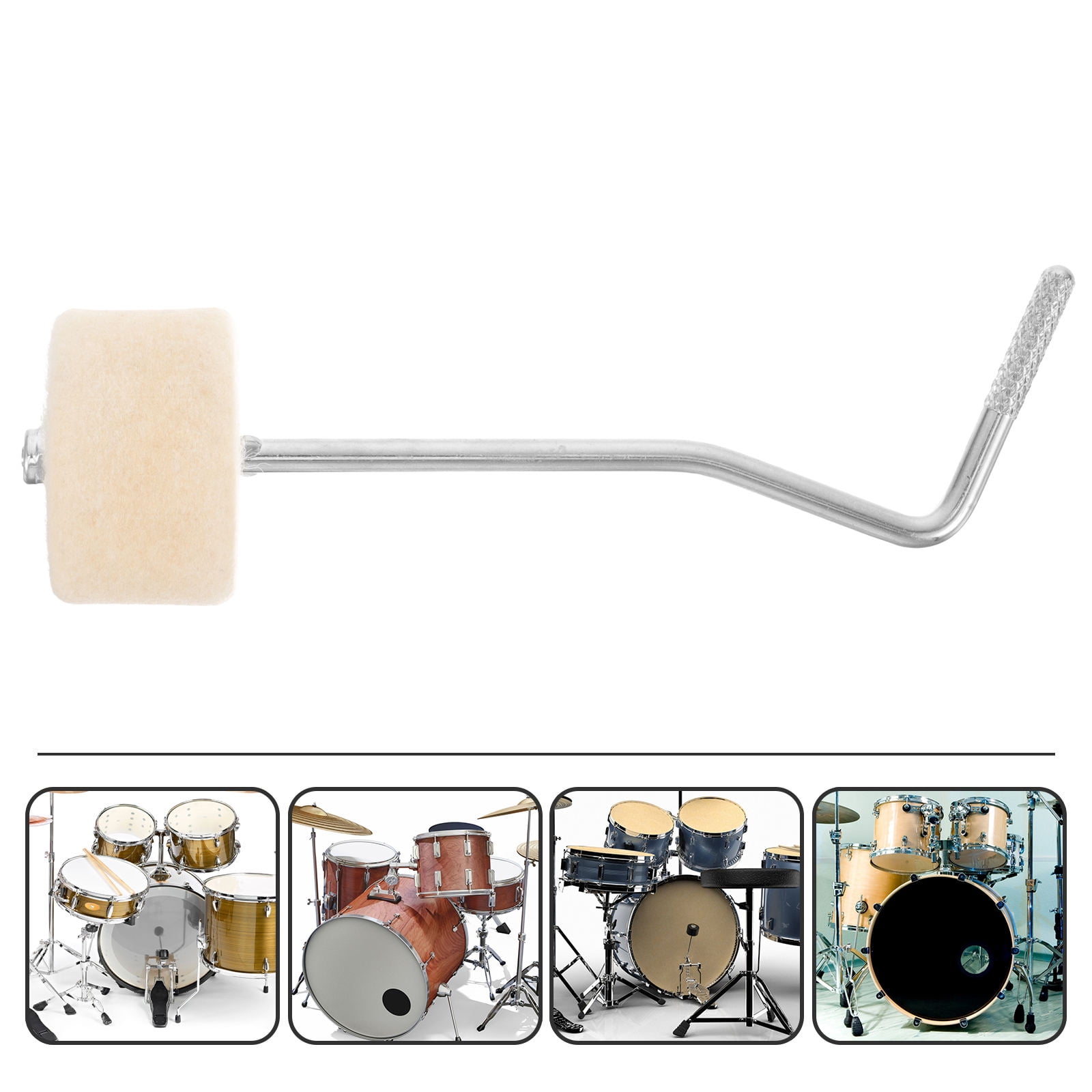FESTFENDS Kick Drum Pedal Beater Multi Metal 1Pcs 6.9x2in - Walmart.com