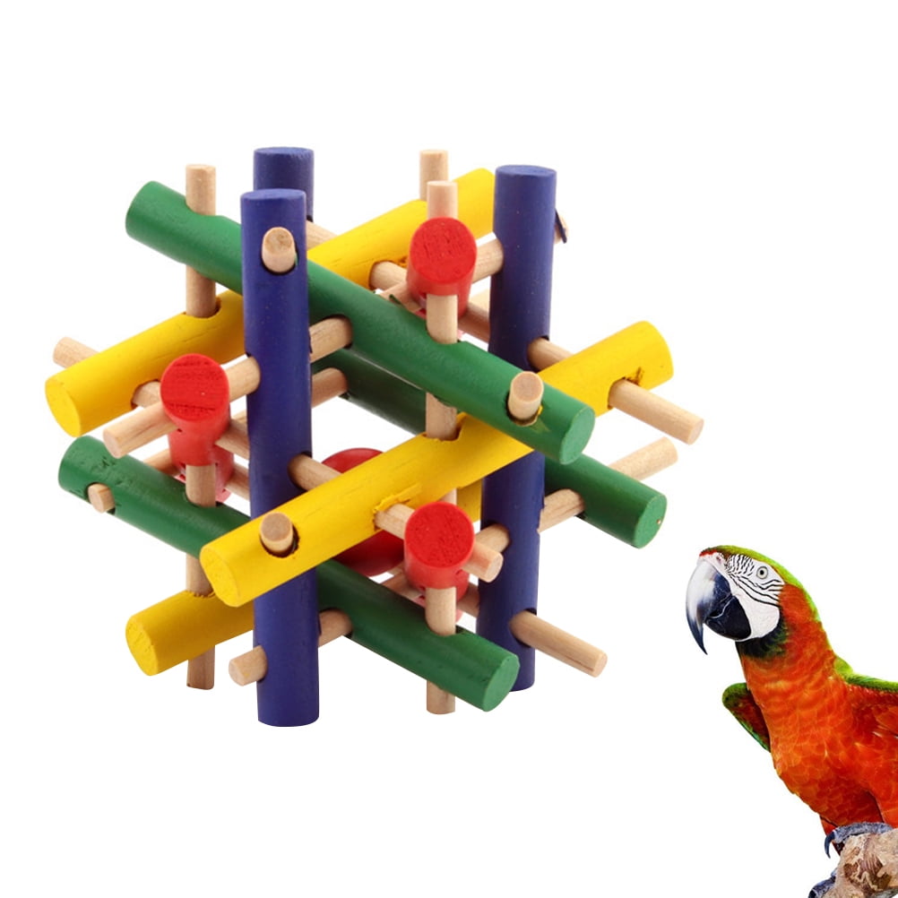 WHAMVOX Multi Colored Parrot Toy Made of Plastic Safe for Birds Perfect ...