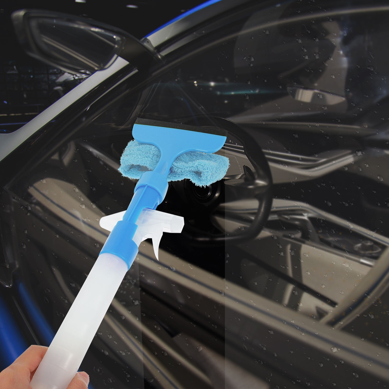 YSNOOWE Shower Glass Wiper Blue 2Set For Bathroom Cleaning And ...