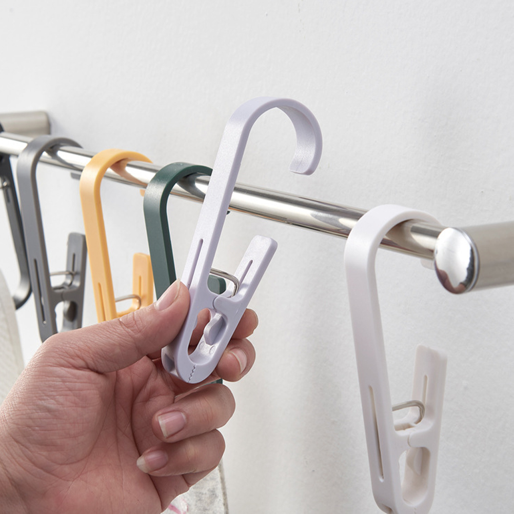 WHAMVOX Multifunction Clothes Hangers with Clips for Closet Use ...