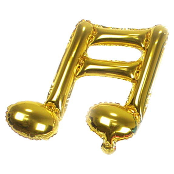 WHAMVOX Music Notes Balloons Kids Birthday Mylar Decor Reveal Golden ...
