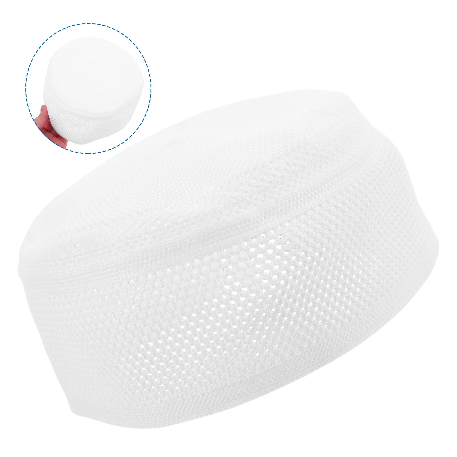 WHAMVOX Muslim Beanie Cap Cotton Islamic Prayer Hat Round Muslim Cap ...