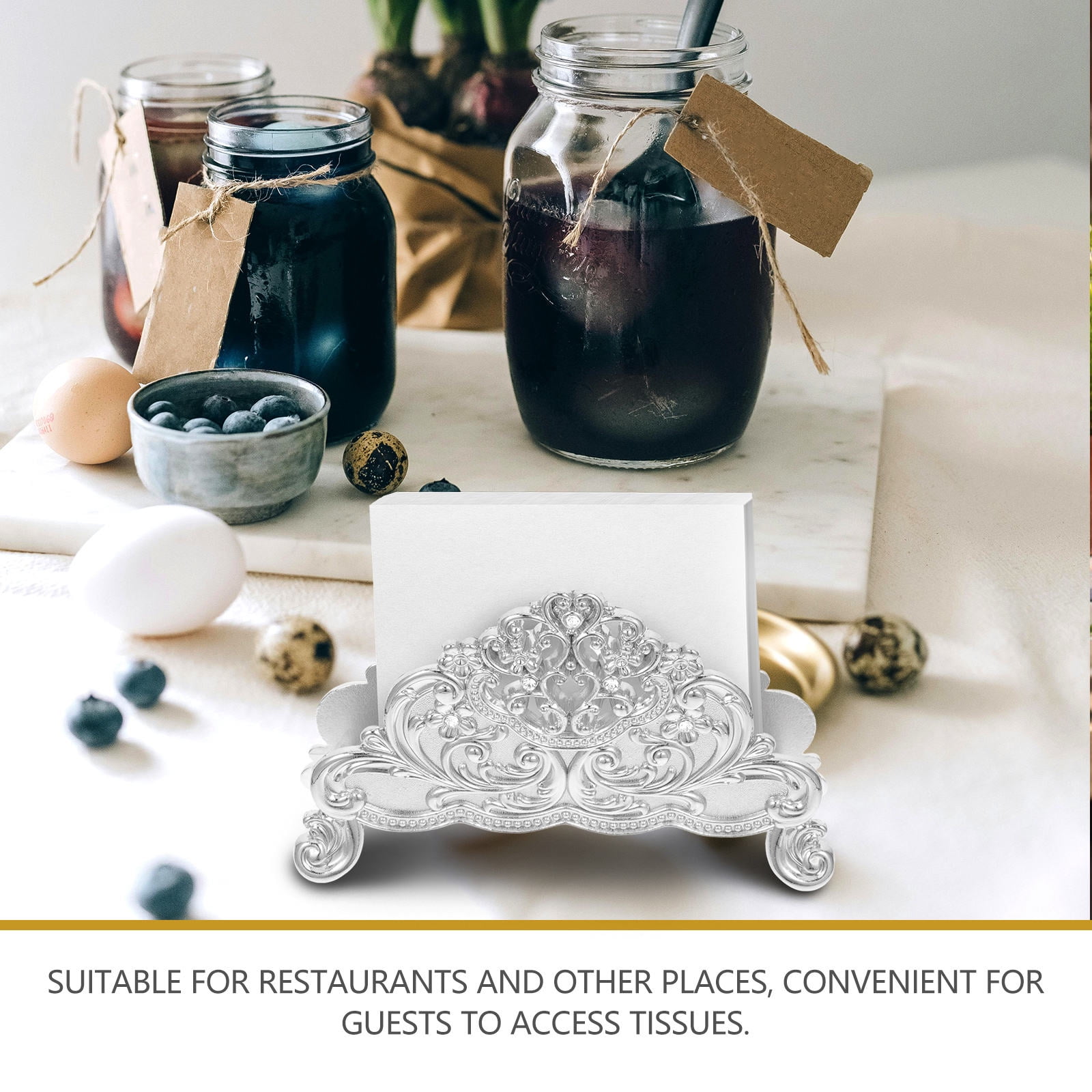 WHAMVOX Napkin Holder For Table Metal Napkin Holder For Paper Napkins ...
