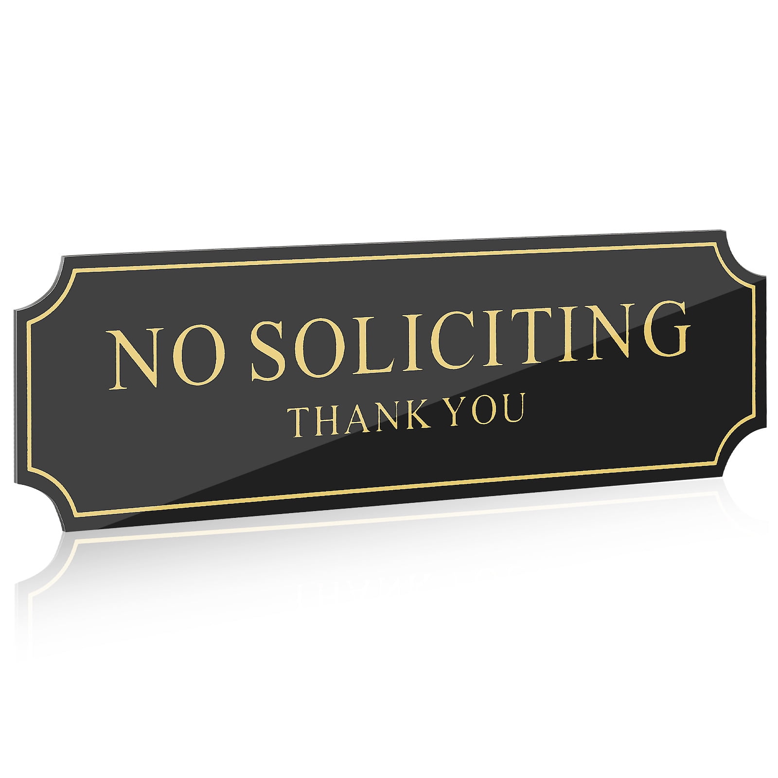 WHAMVOX No Soliciting Sign for Front Door Promotional Signs - Walmart.com
