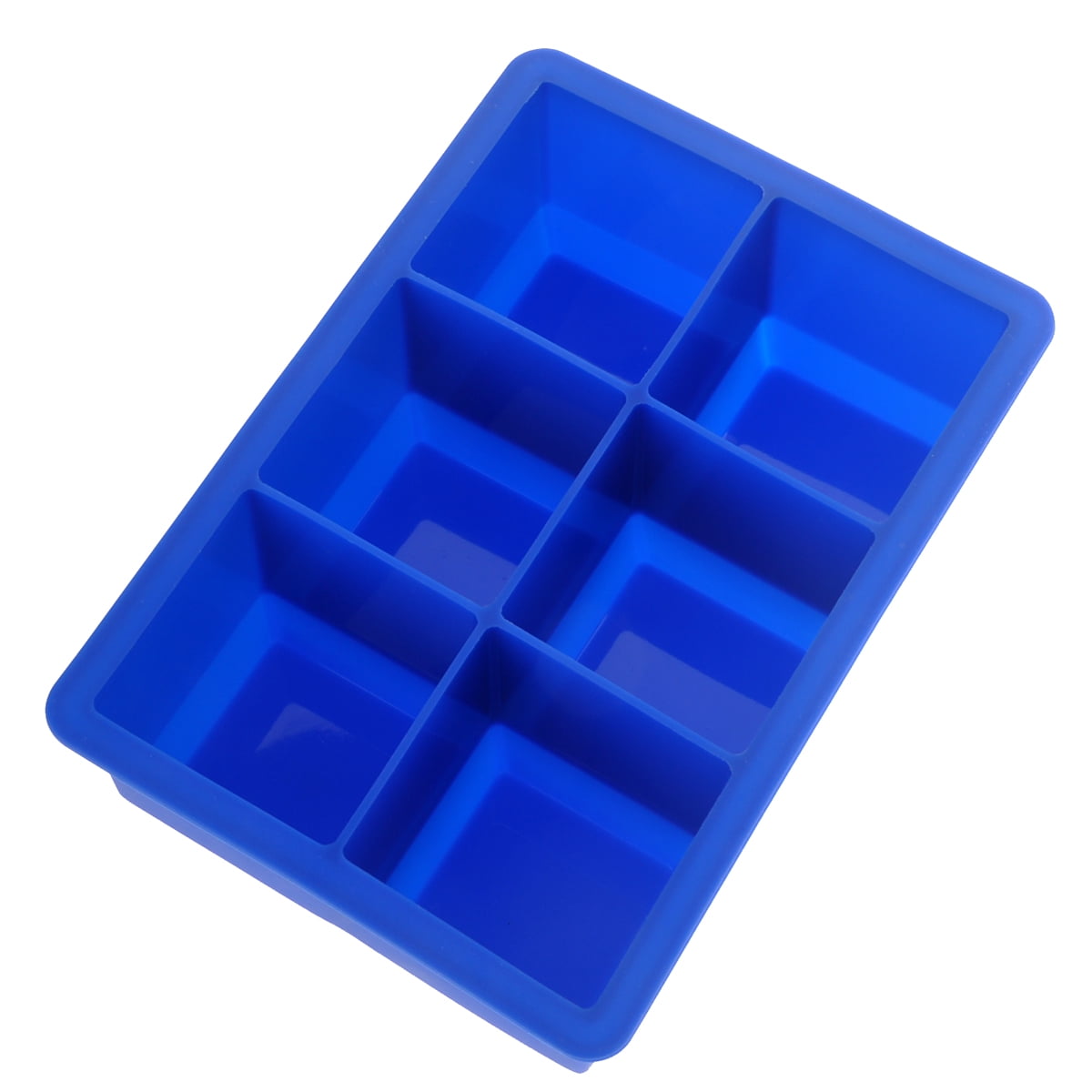 WHAMVOX Novelty 6-Square Silicone Ice Cube Tray Ice Maker Jelly Pudding ...