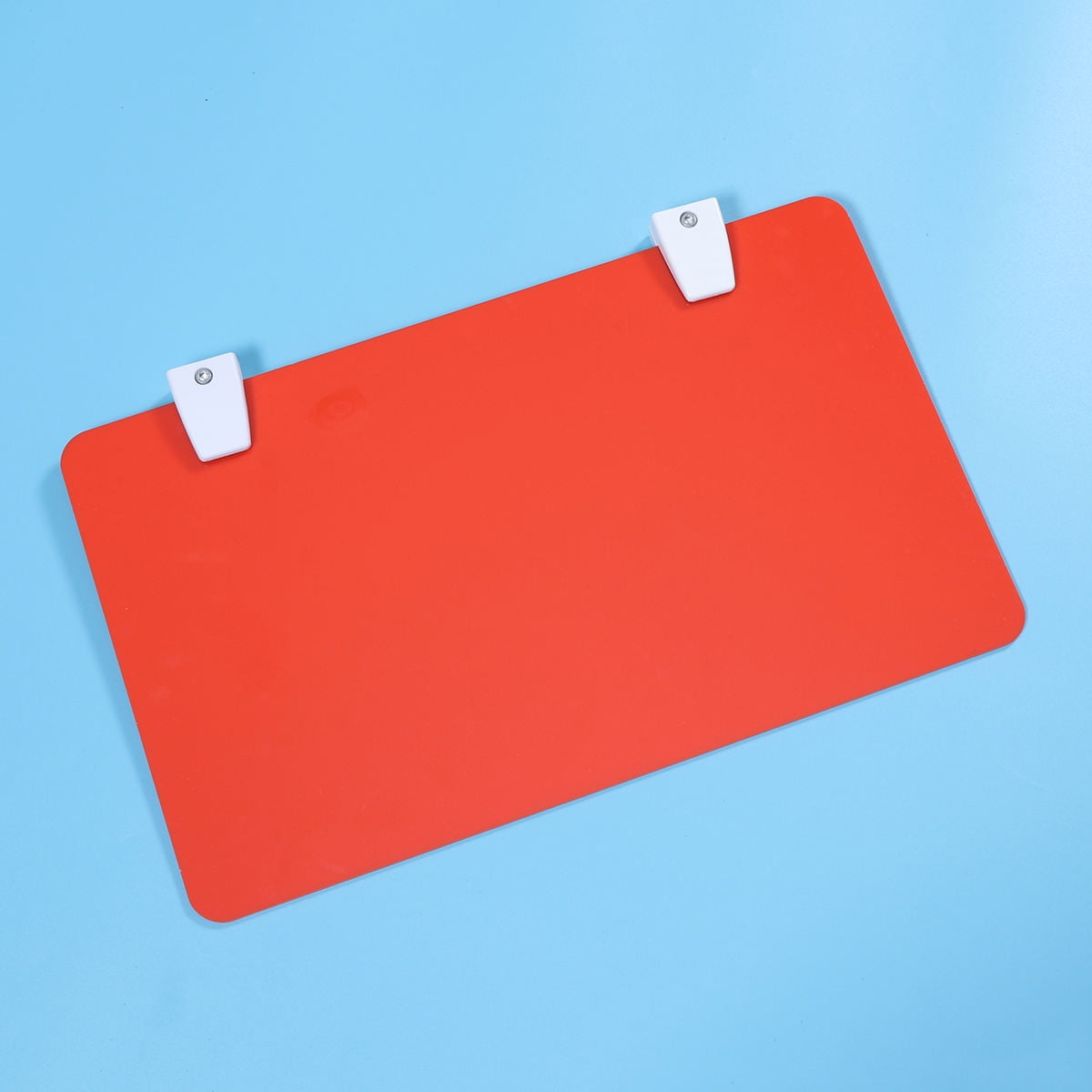 WHAMVOX Red Acrylic Office Desktop Privacy Baffle for Decoration and ...