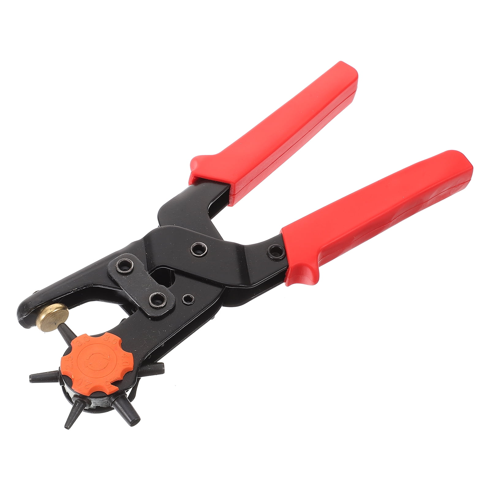 WHAMVOX Orange Hole Punch Pliers for Leather Belts and Crafts with ...