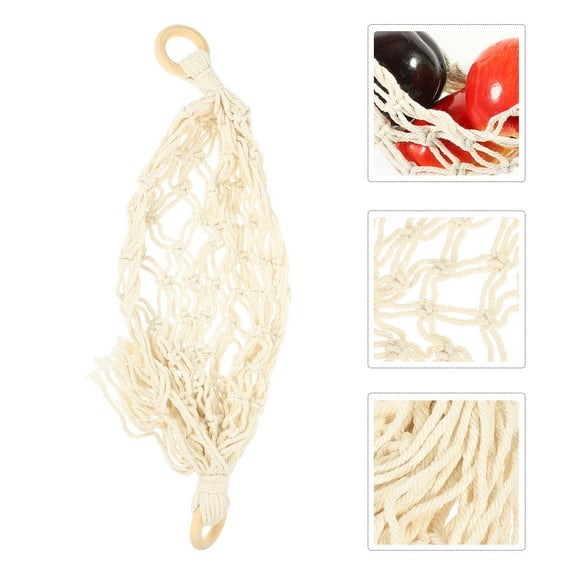 WHAMVOX Organize Celella Cotton Rope Net Bag Kitchen Space Decoration ...