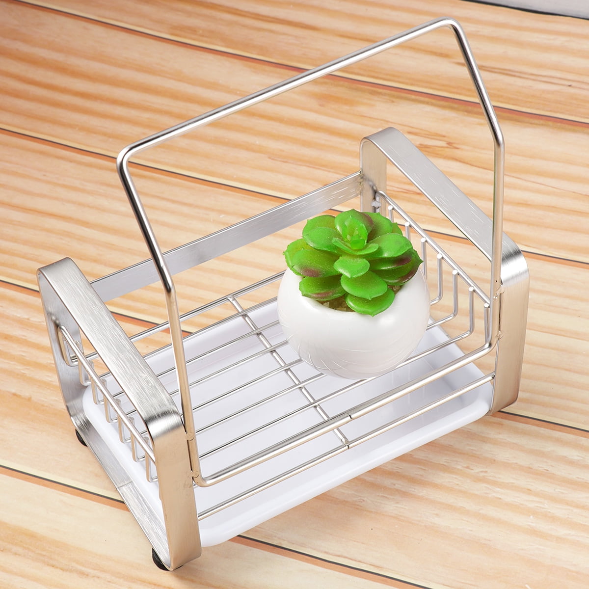 WHAMVOX Organizer Countertop Kitchen Storage Shelves Shelving Silver ...