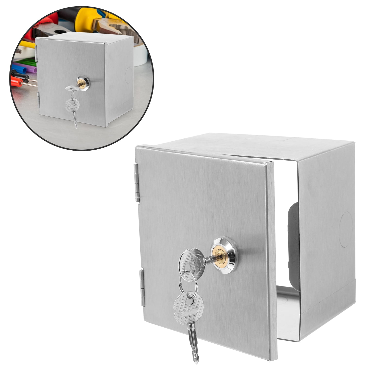 WHAMVOX Outdoor Electrical Enclosure With Lock Waterproof Stainless ...