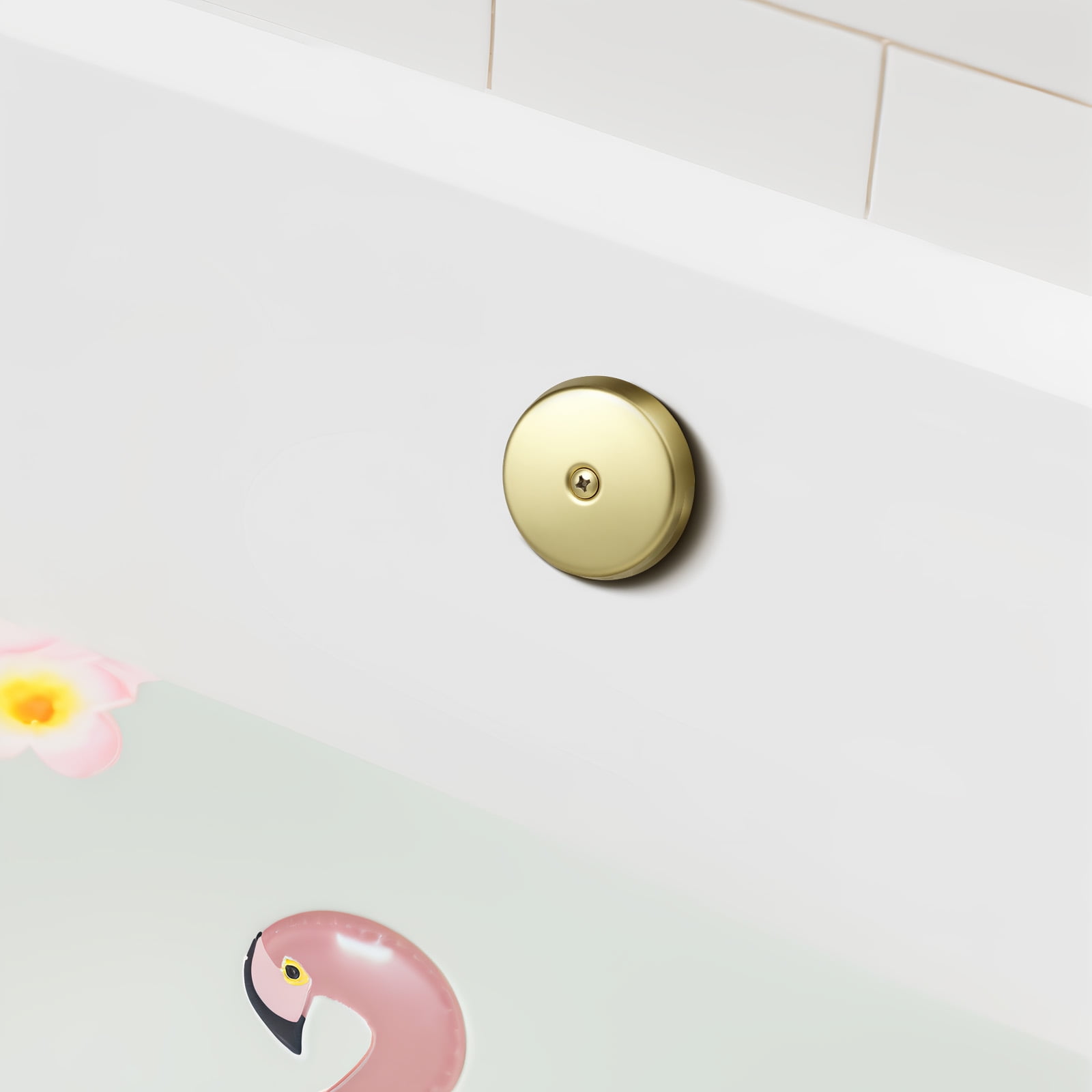 WHAMVOX Overflow Cover For Tub Stainless Steel Tub Drain Cover Overflow ...