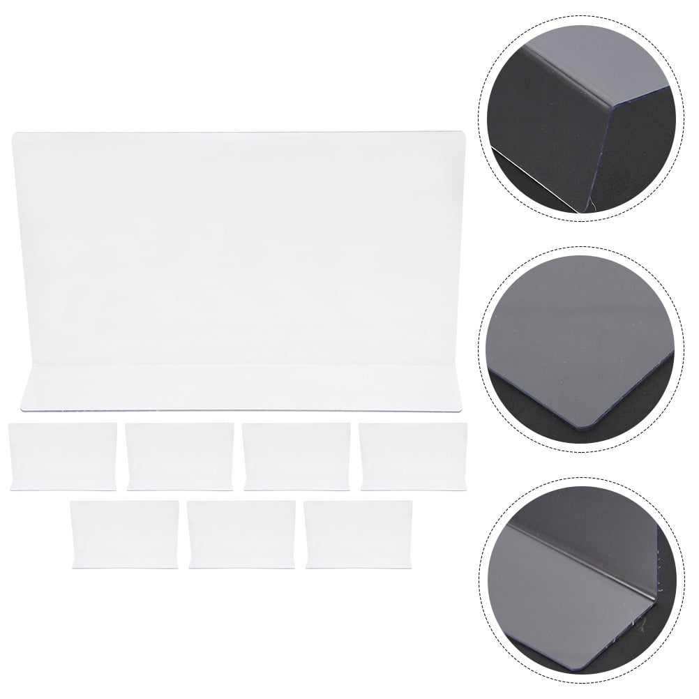 YSNOOWE Removable Shelf Dividers Clear PVC For Closet Homeowners 8Pcs ...