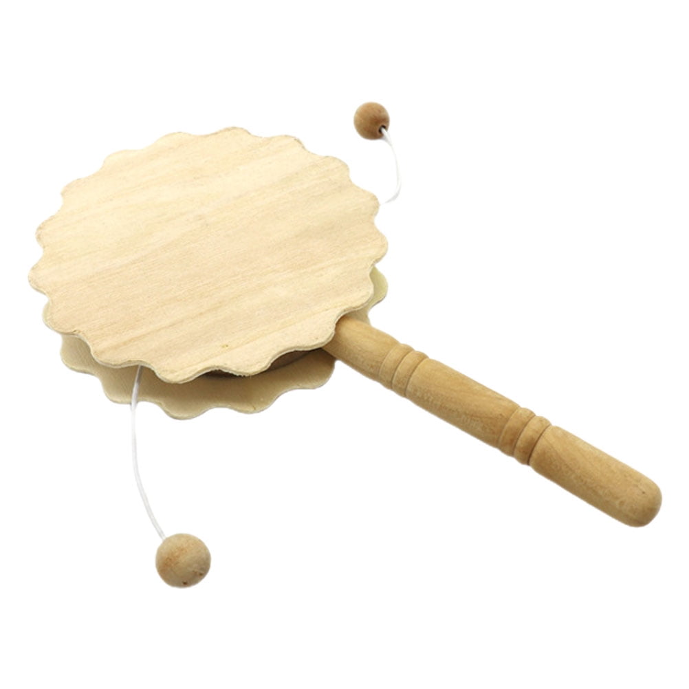 WHAMVOX Painting DIY Rattle-drum Instrument White Embryo Baby - Walmart.com
