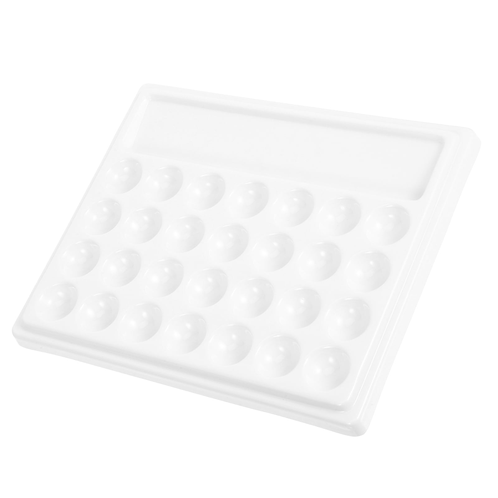 COMPUKAS White Plastic Pigment Mixing Palette for Students, Art ...