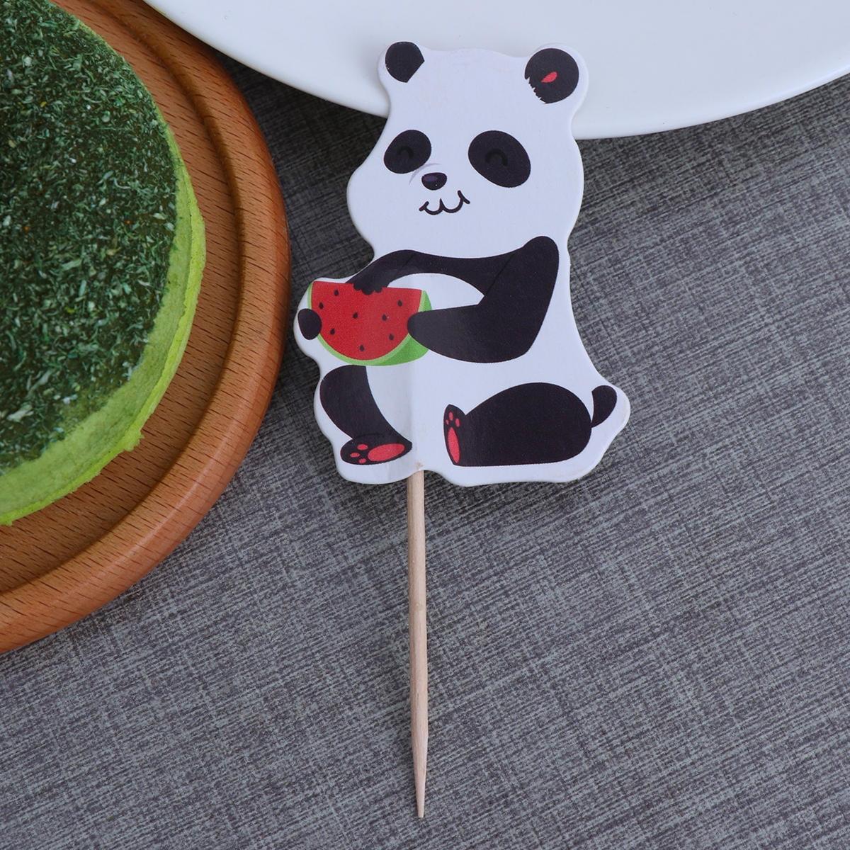WHAMVOX Panda Cake Toppers Paper Decorations for Birthday Party Panda ...