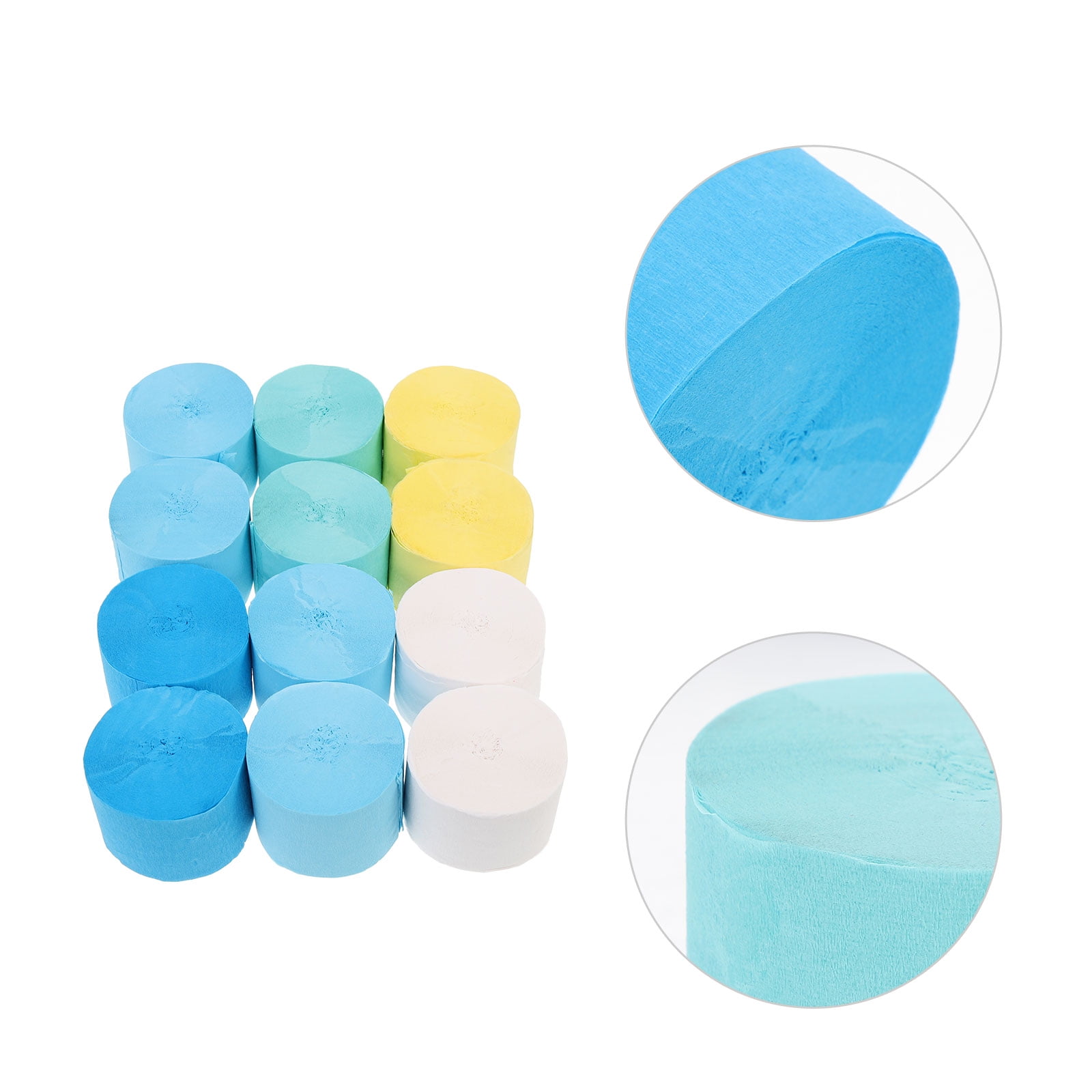 WHAMVOX Paper Streamer 12 Rolls Assorted Color Decoration for Friends ...