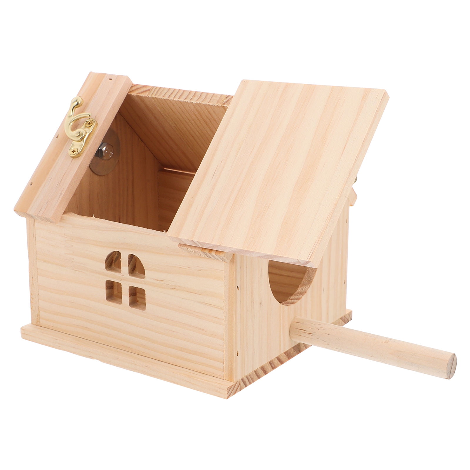 WHAMVOX Parakeet Nest Box Wooden Bird Breeding House Small Breeding ...