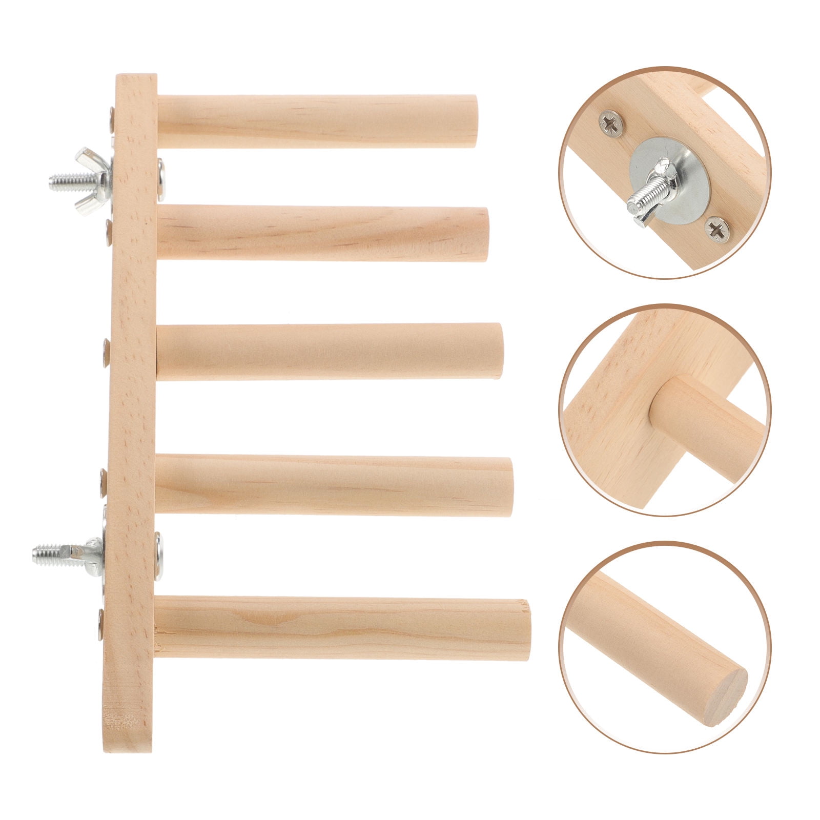 WHAMVOX Parrot Stand Bird Perches Cages for Parakeets Ladder Ladders ...