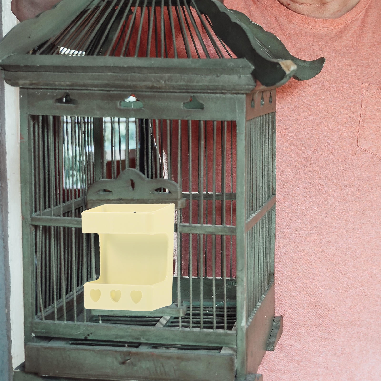 WHAMVOX Parrot Vegetable Feeder Cockatiel Bird Feeders for Cage Food ...