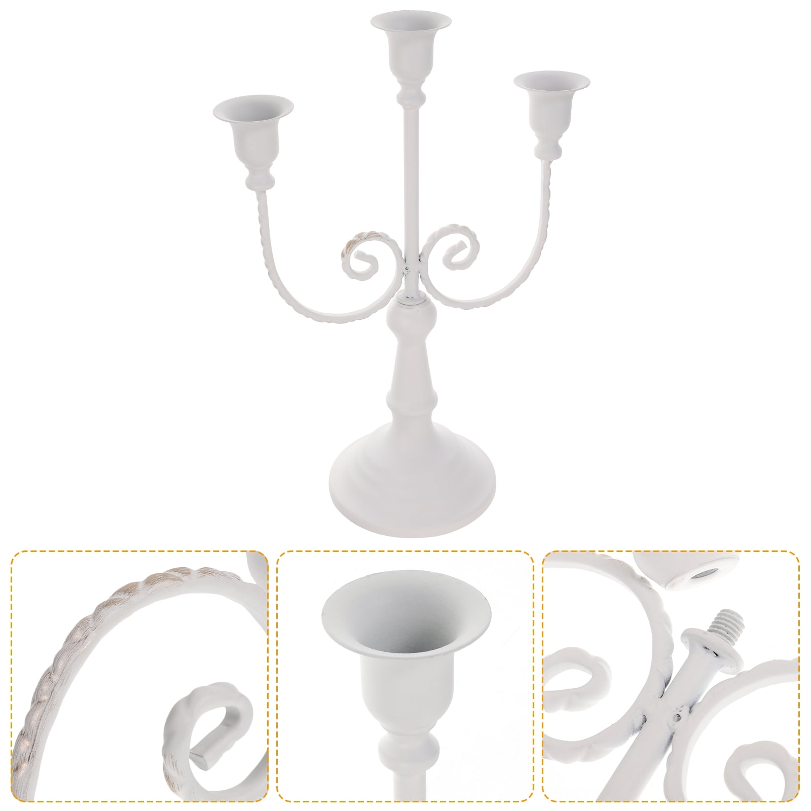 WHAMVOX Party Candlesticks 3 Arm Candelabra Wedding Decor Candelabras ...
