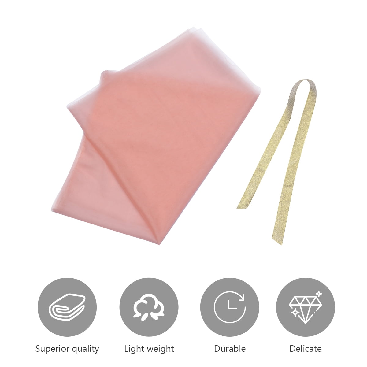 COMPUKAS Decorative Cover Tulle Pink Net Yarn 1Pack - Walmart.com