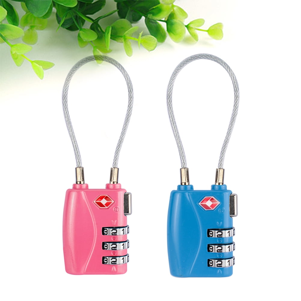 WHAMVOX Password Padlock TSA Customs Lock Travel Padlock Steel Wire ...