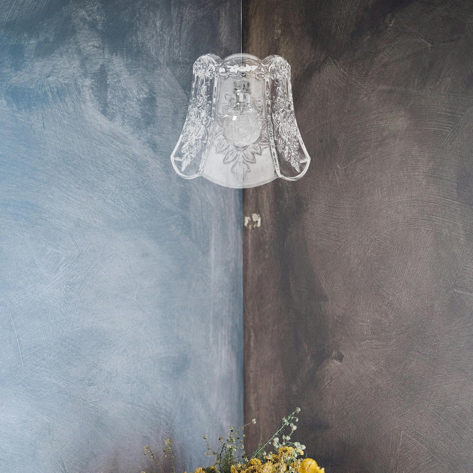 WHAMVOX Pendant Glass Shade Lighting Shade Hanging Light Shade Glass ...